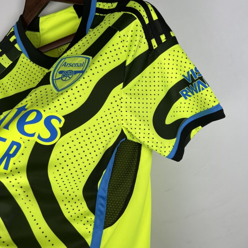 Arsenal 23-24 Away fluorescent Yellow Football Kit | Thegalaxykits