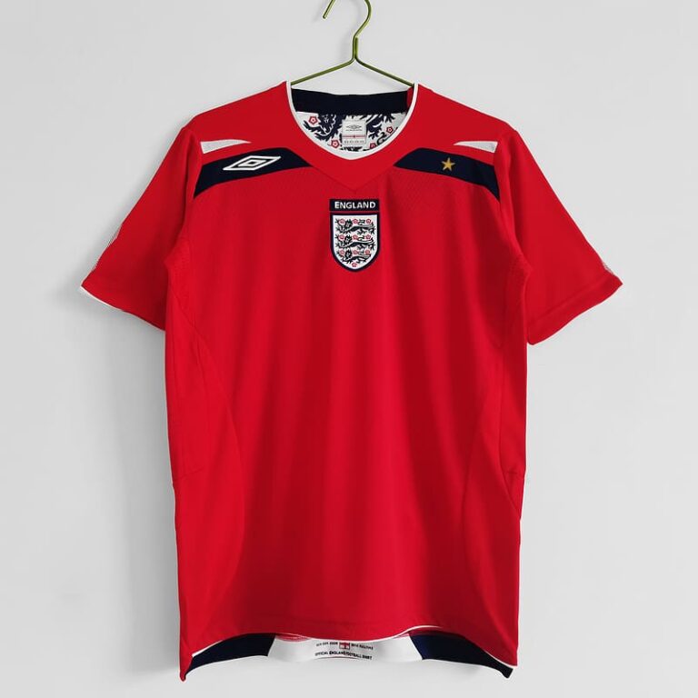 Buy England 08-10 Away Red Football Kit